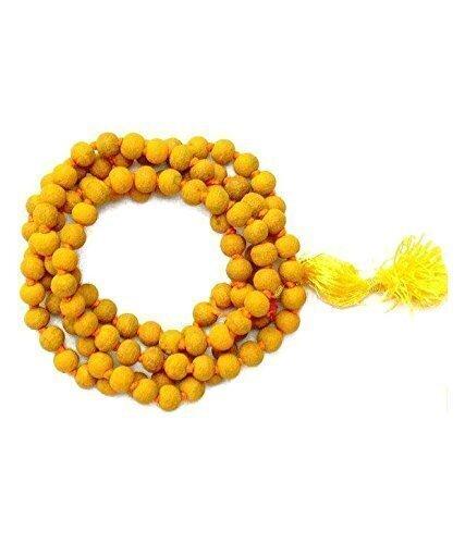 Original Haldi Turmeric Baglamukhi Mala | Japa Mala (108+1 Beads ...