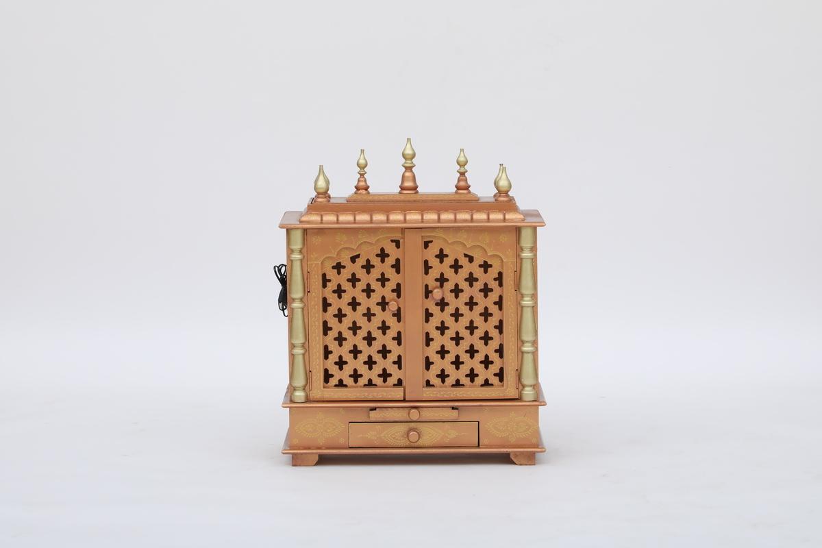 Home Decorative Mango Wooden Temple | Home Temple/Home Mandir/god Stand ...